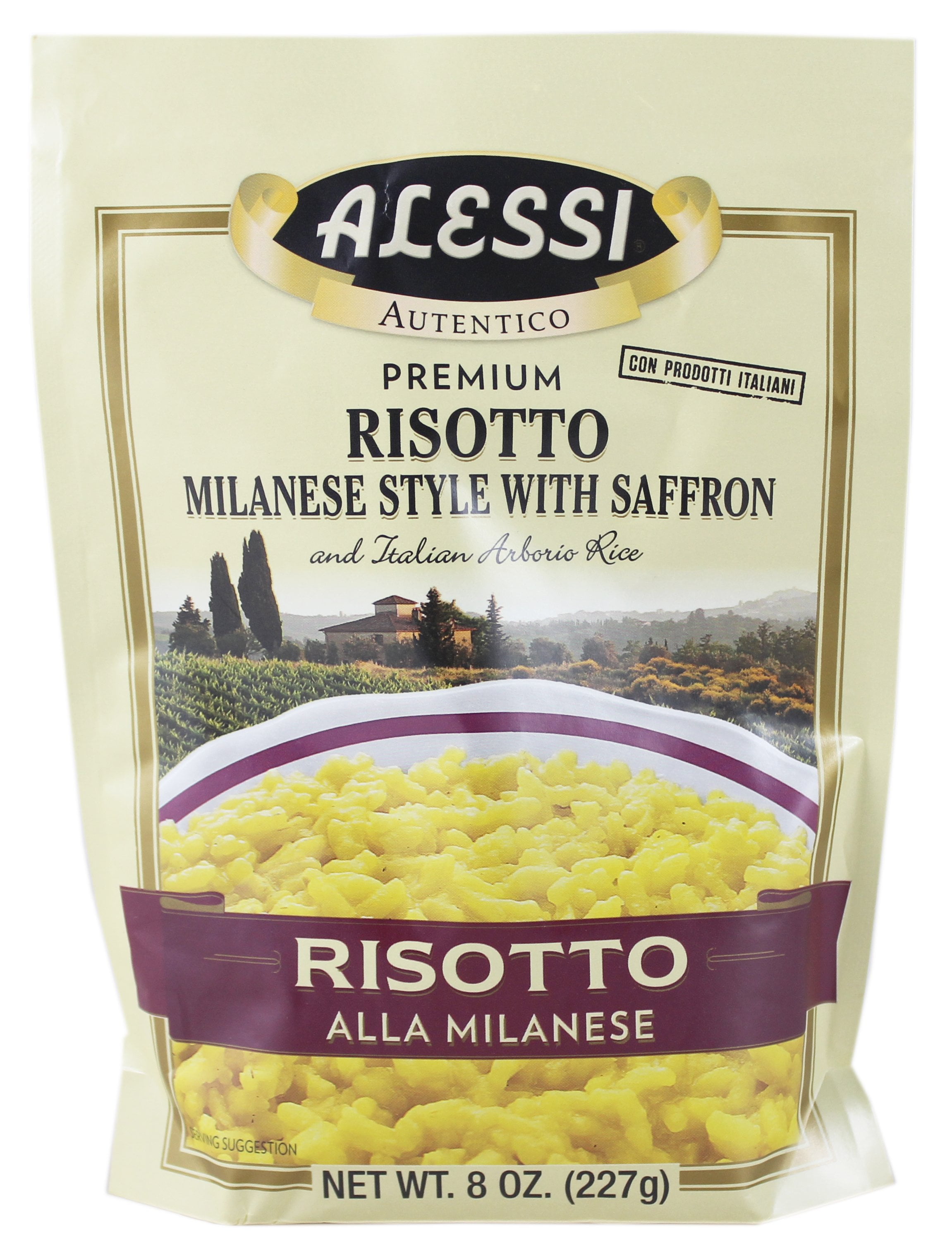 Alessi Milanese Style Risotto with Saffron, 8 oz (Package May Vary ...