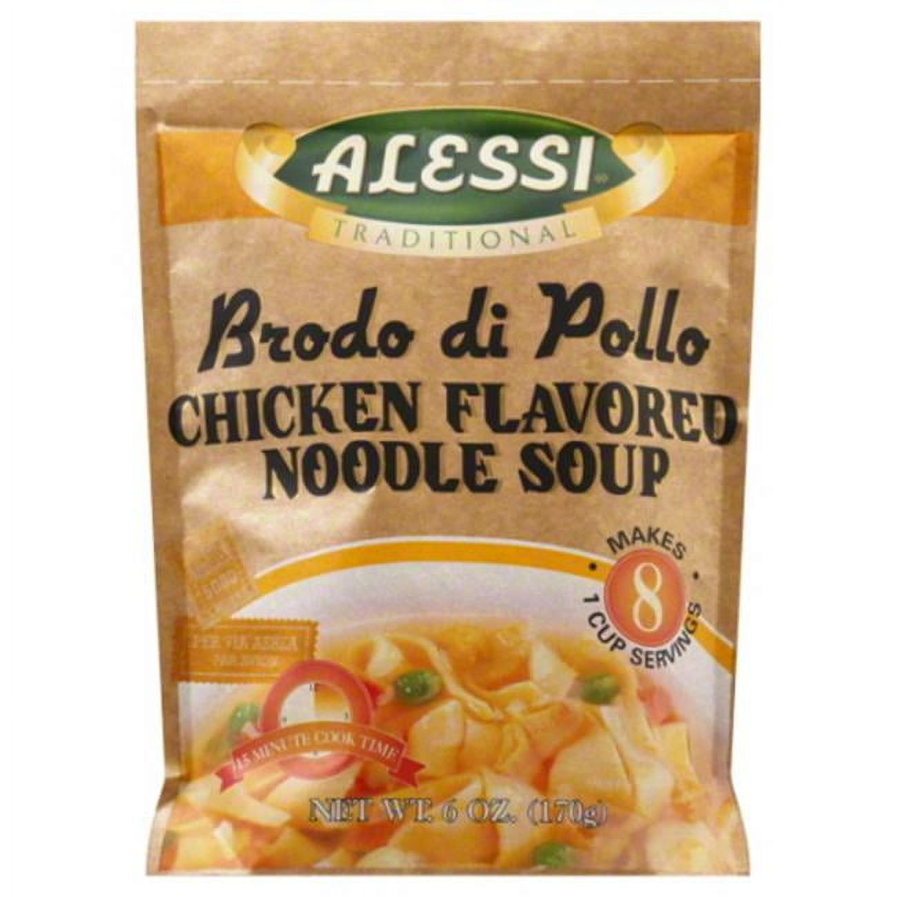 Alessi Mix Soup Shelf-Stable Sicilian Chicken 6 Pack of 6 oz Aluminum ...