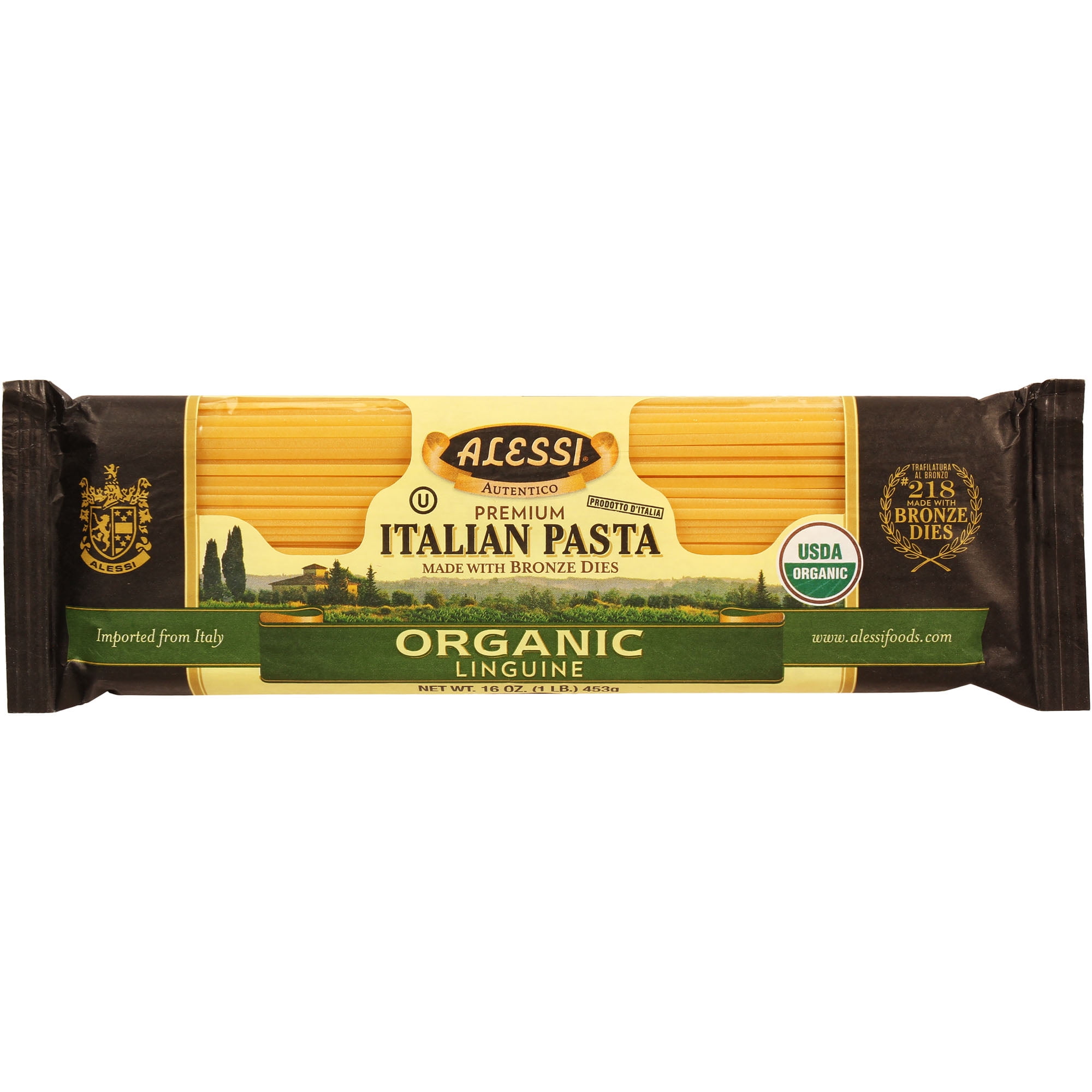 Alessi Organic Linguine Pasta, 16 oz, (Pack of 12) - Walmart.com