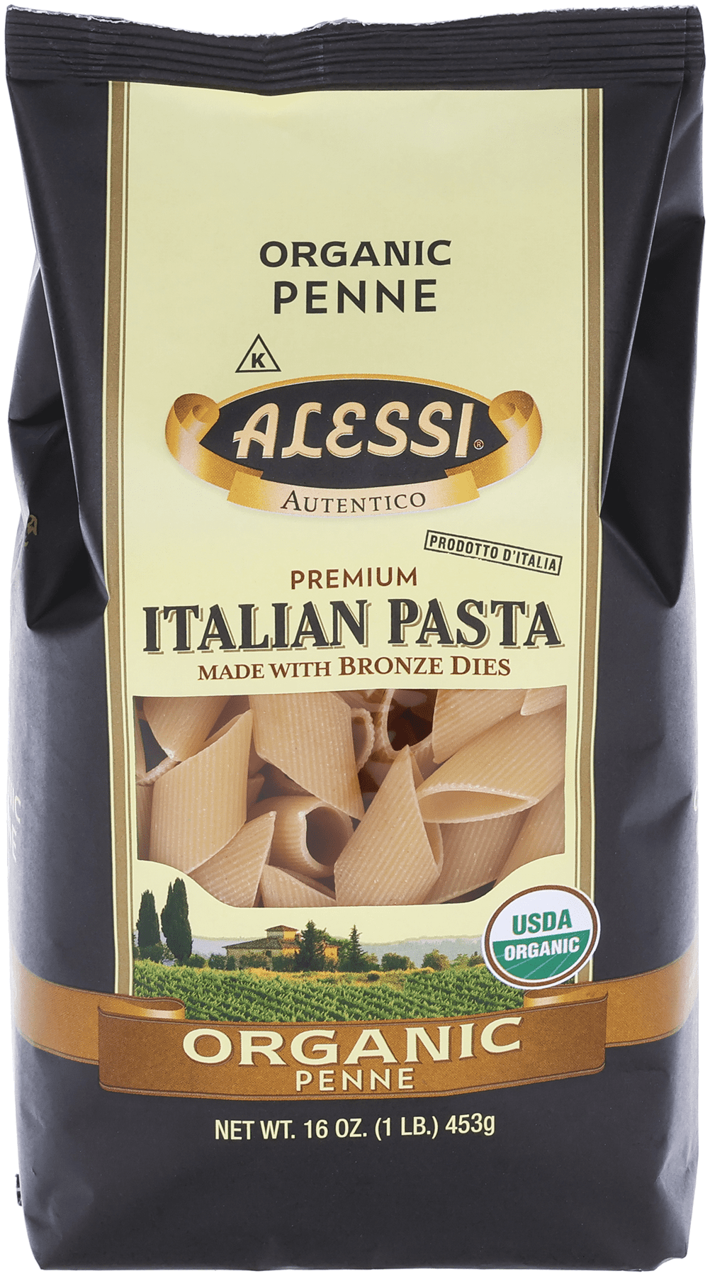 Alessi Organic Penne Pasta, 16 oz. Shelf-Stable - Walmart Business Supplies
