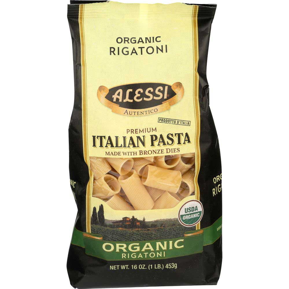 Alessi Organic Rigatoni Pasta, 16 Ounce -- 6 per case. - Walmart.com