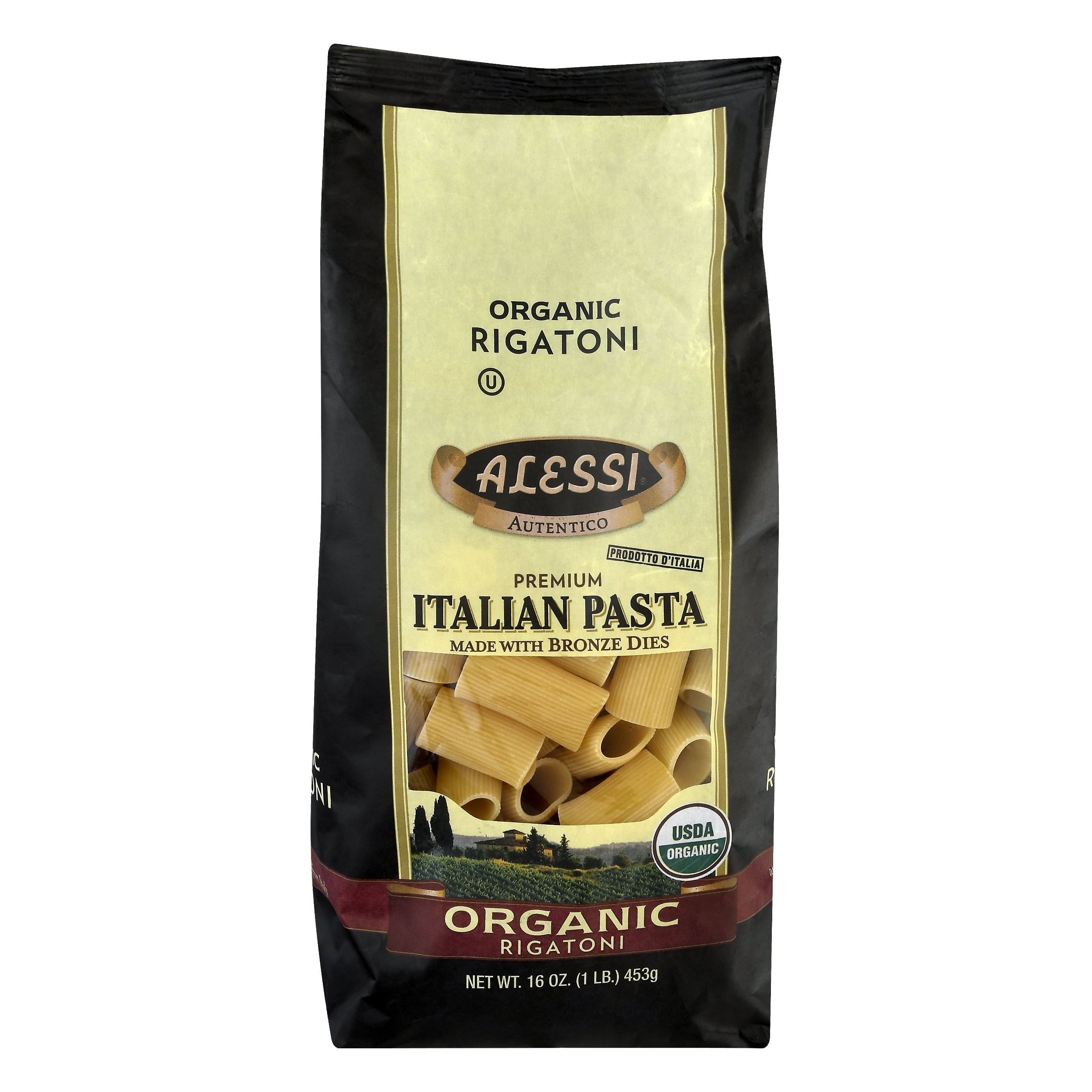 Alessi Organic Rigatoni Pasta 16 oz (Pack Of 12) - Walmart.com