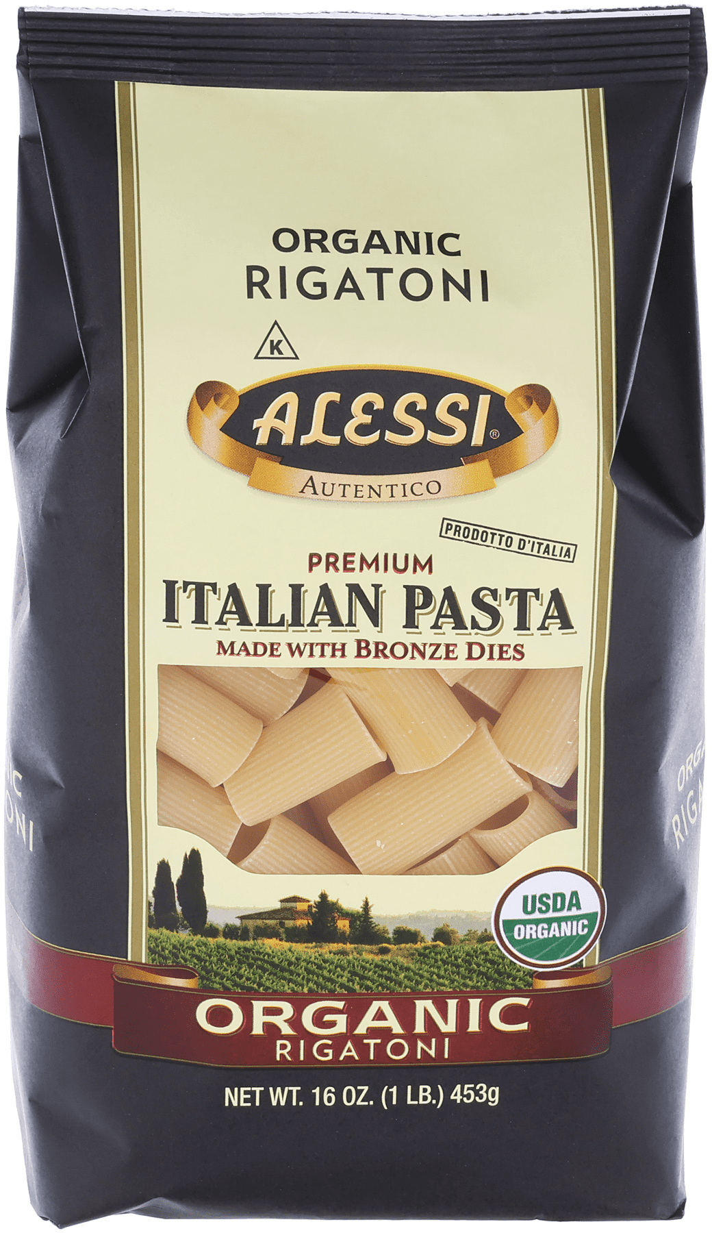 Alessi Organic Rigatoni Pasta, 16 oz. Shelf Stable - Walmart.com