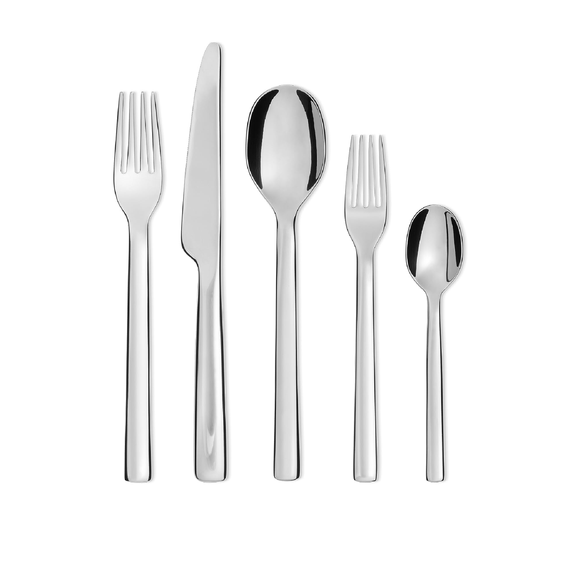 Alessi | Ovale REB09S5 - Design Cutlery Set, 5 Pieces, Stainless Steel ...