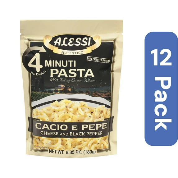 Alessi Pasta Cacio e Pepe 6.35 oz (Pack Of 12) - Walmart.com