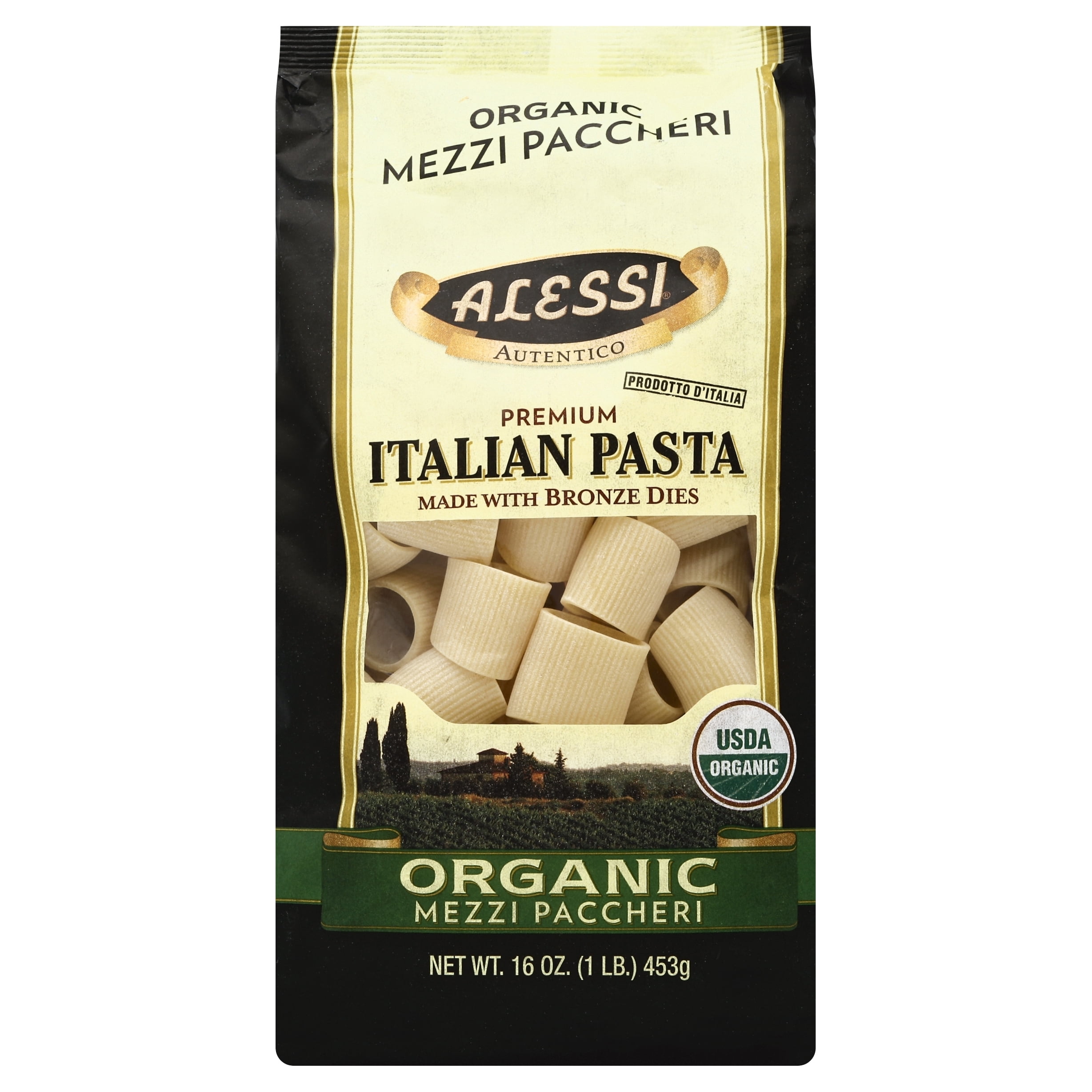 Alessi Pasta Mezzi Paccheri Organic 16 oz (Pack Of 12) - Walmart.com