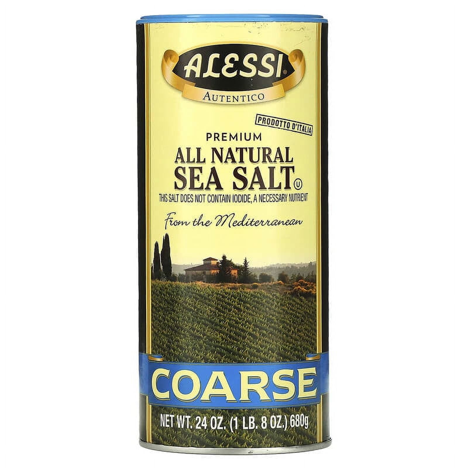 Alessi, Premium All Natural Sea Salt, Coarse, 24 oz Pack of 3 - Walmart.com