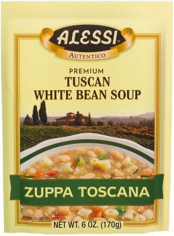 Alessi Zuppa Toscana Tuscan White Bean Soup, Traditional Recipe, Low ...