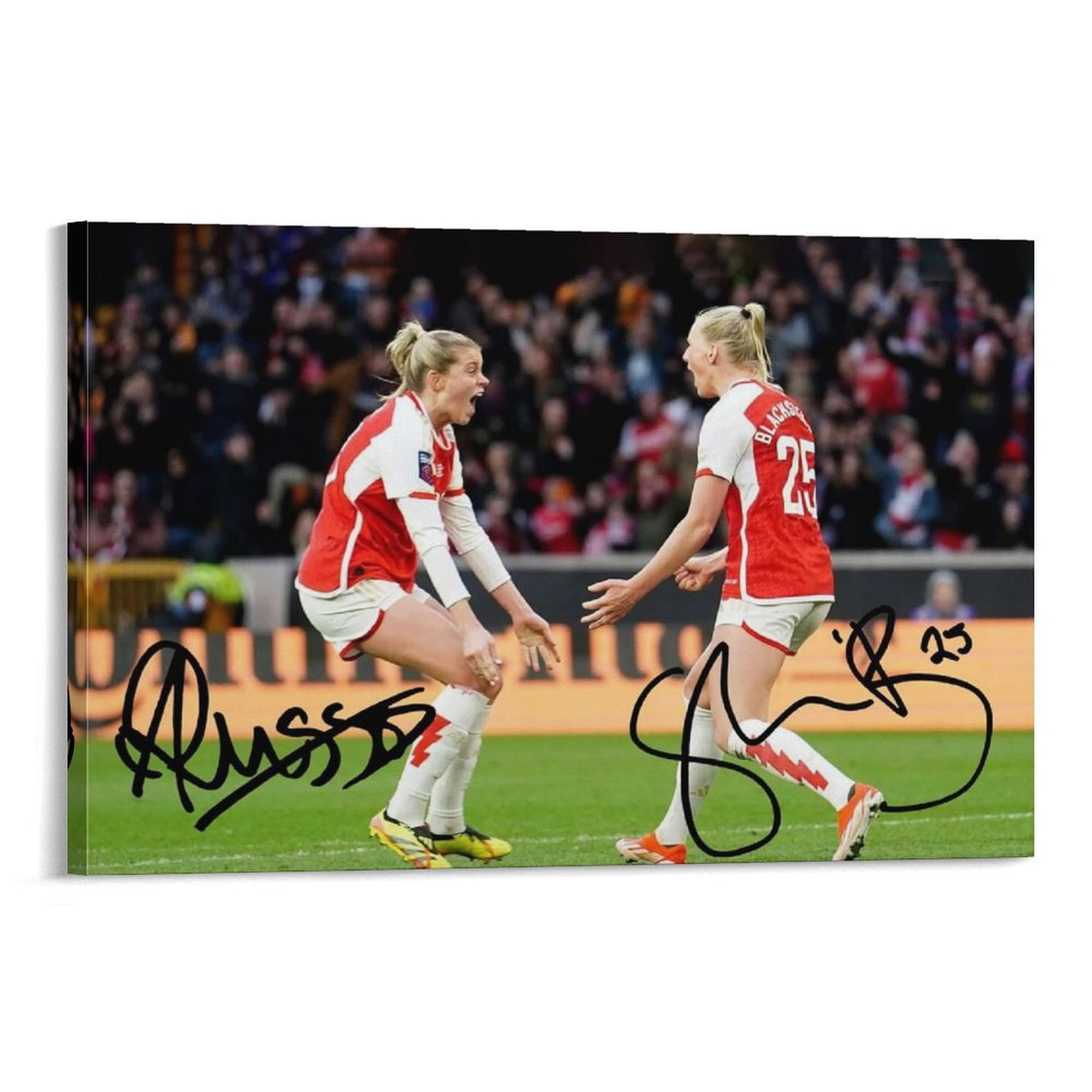 Alessia Russo & Stina Blackstenius Signed Poster Picture Print Canvas Poster Wall Paint Art ...