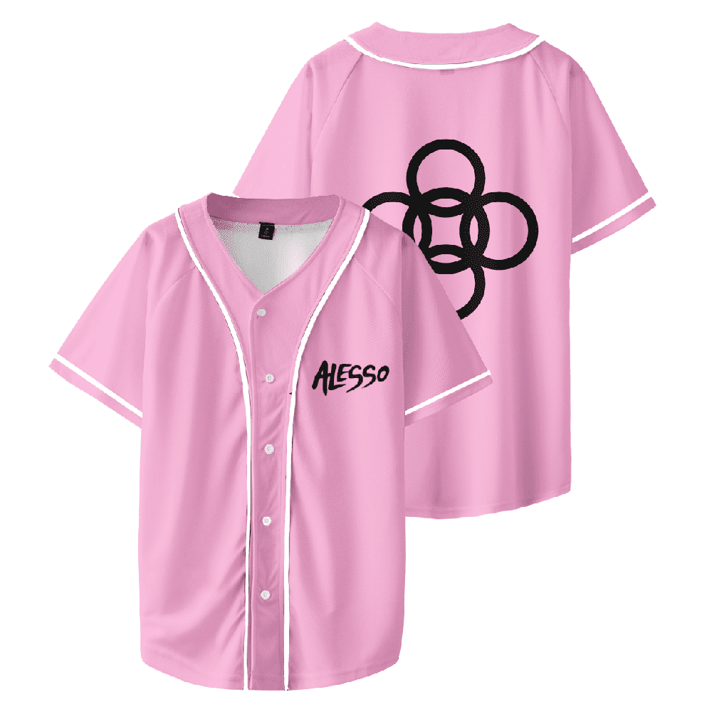 Alesso Merch Baseball Jersey Trendy V-neck Short Sleeved Men's And ...