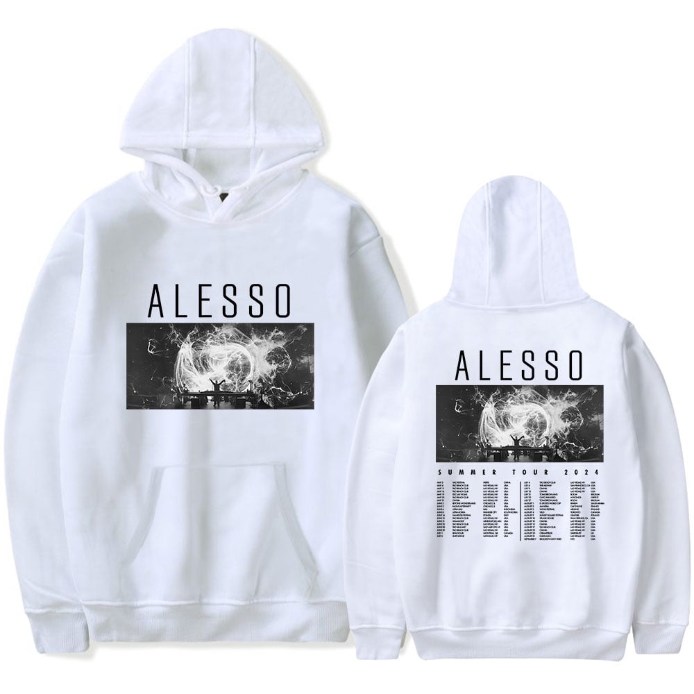 Alesso Tour 2024 Merch Hoodies Women Men Long Sleeve Casual Sweatshirt ...