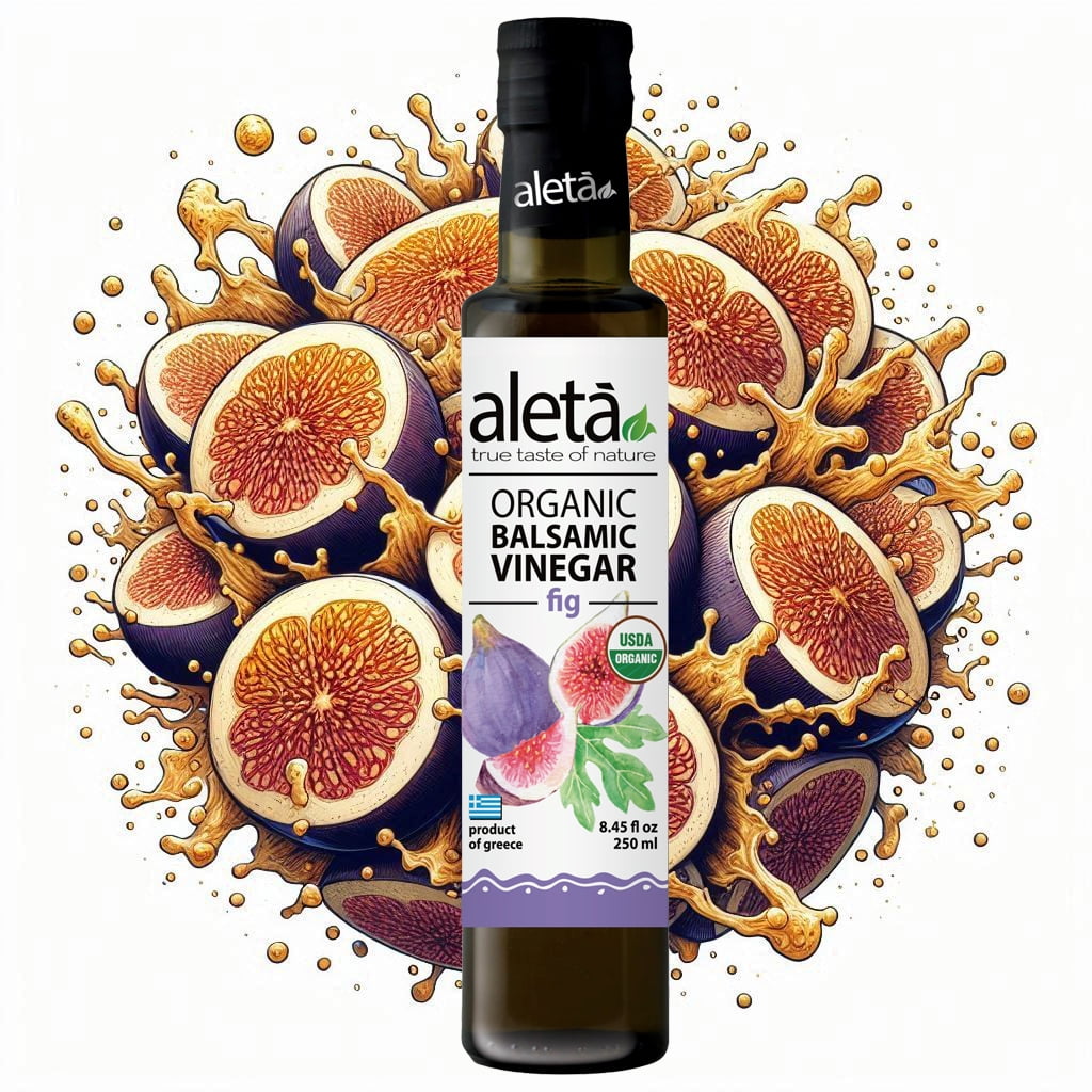 Aleta Farms Organic Fig Infused Balsamic Vinegars, 8.45 Fl Oz - Walmart.com