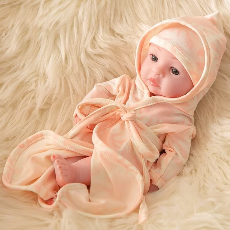 AlevRam 10 Inch Reborn Dolls Silicone Full Body Realistic Newborn Baby ...