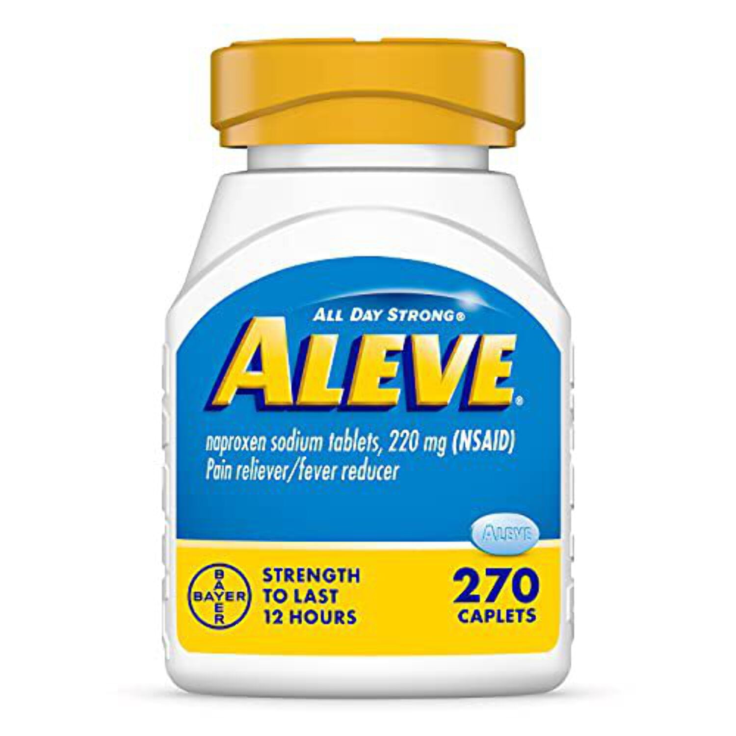 Aleve Brand Arthritis Pain Relief Caplets, Back & Muscle Relief ...