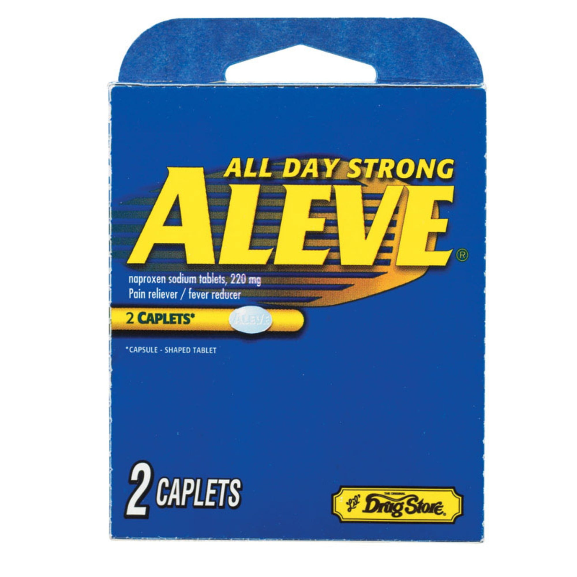 Aleve Lil Drug Store Pain Reliever/ Fever Reducer Caplets 2 ea ...