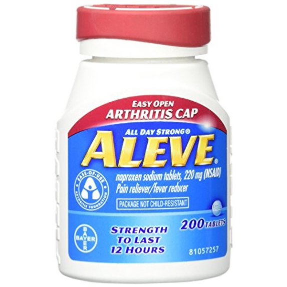 Aleve Tablets Easy Open Arthritis Cap 200 Tablets (Pack of 3) - Walmart.com