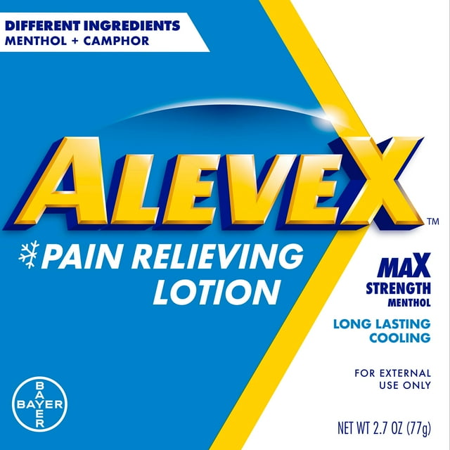 AleveX Pain Relieving Lotion, Pain Reliever, 2.7oz - Walmart.com