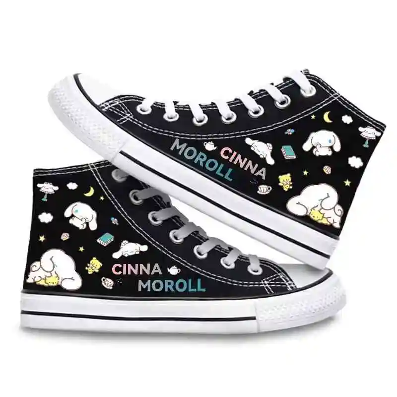 Alex 2025 Sanrio Kawaii Cinnamoroll High-Top Canvas Sneakers, Sweet ...