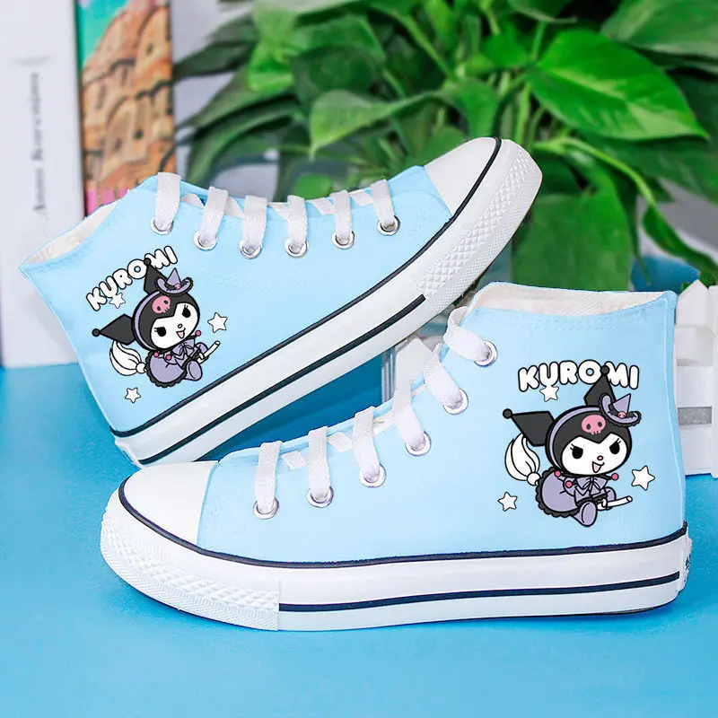 Alex 2025 Sanrio Kawaii High-top Canvas Sneakers for Students, Kuromi ...