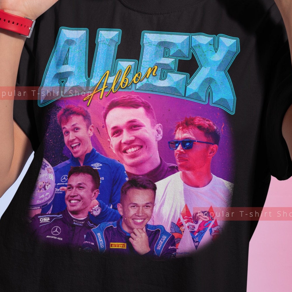 Alex Albon Vintage Unisex Shirt, Vintage Alex Albon TShirt Gift For Him ...
