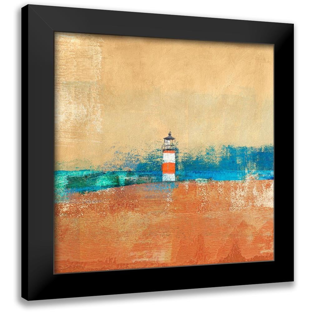 Alex, Blanco 20x20 Black Modern Framed Museum Art Print Titled - Lighthouse - Walmart.com