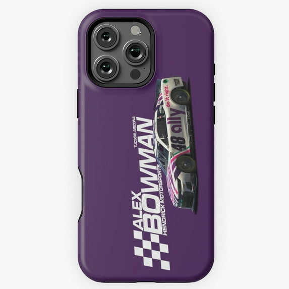 Alex Bowman 2022 White NASCAR Car Phone Case for iPhone 16 15 14 13 12 ...