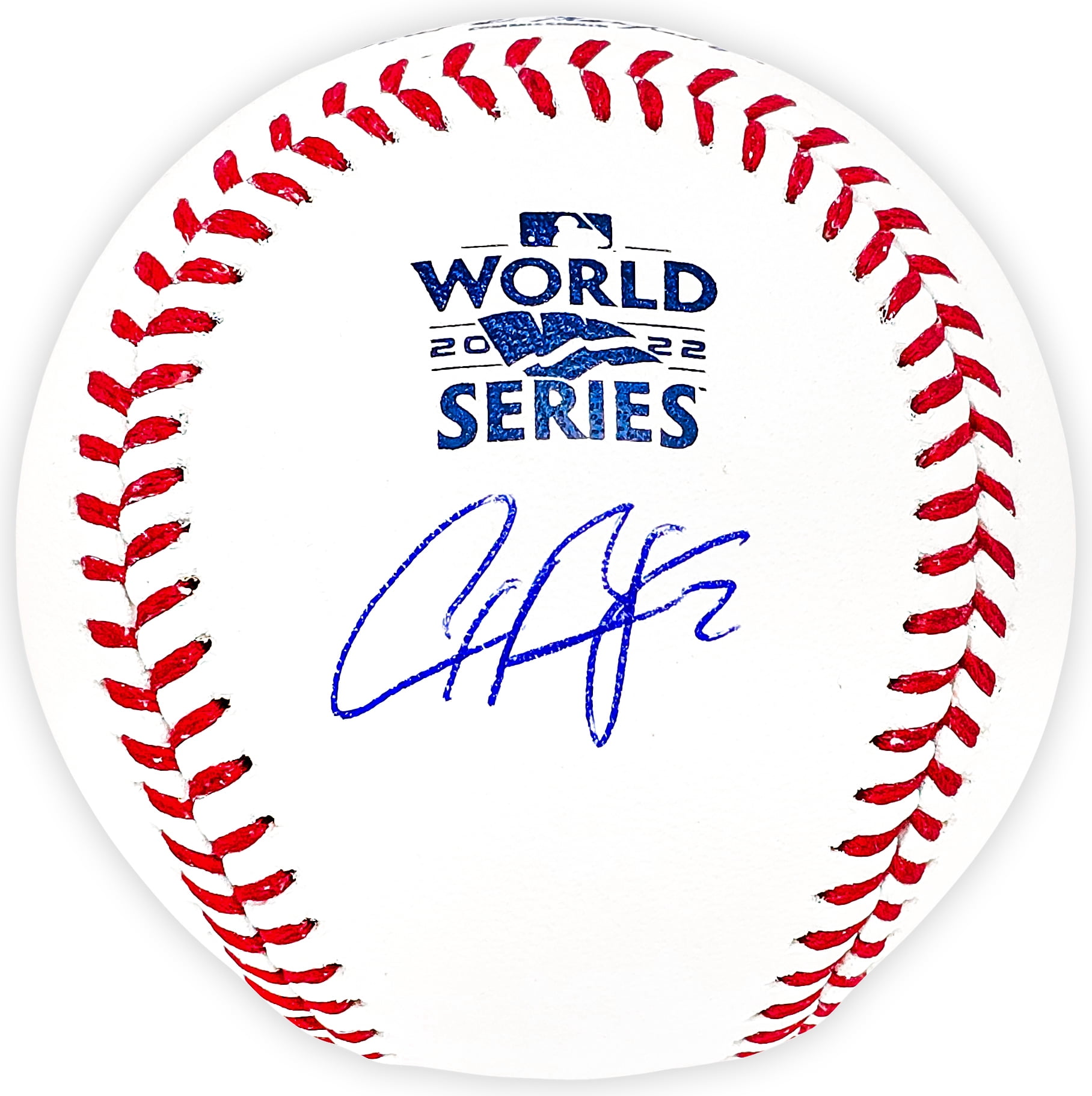 Alex Bregman Autographed Official 2022 World Series Logo MLB Baseball ...