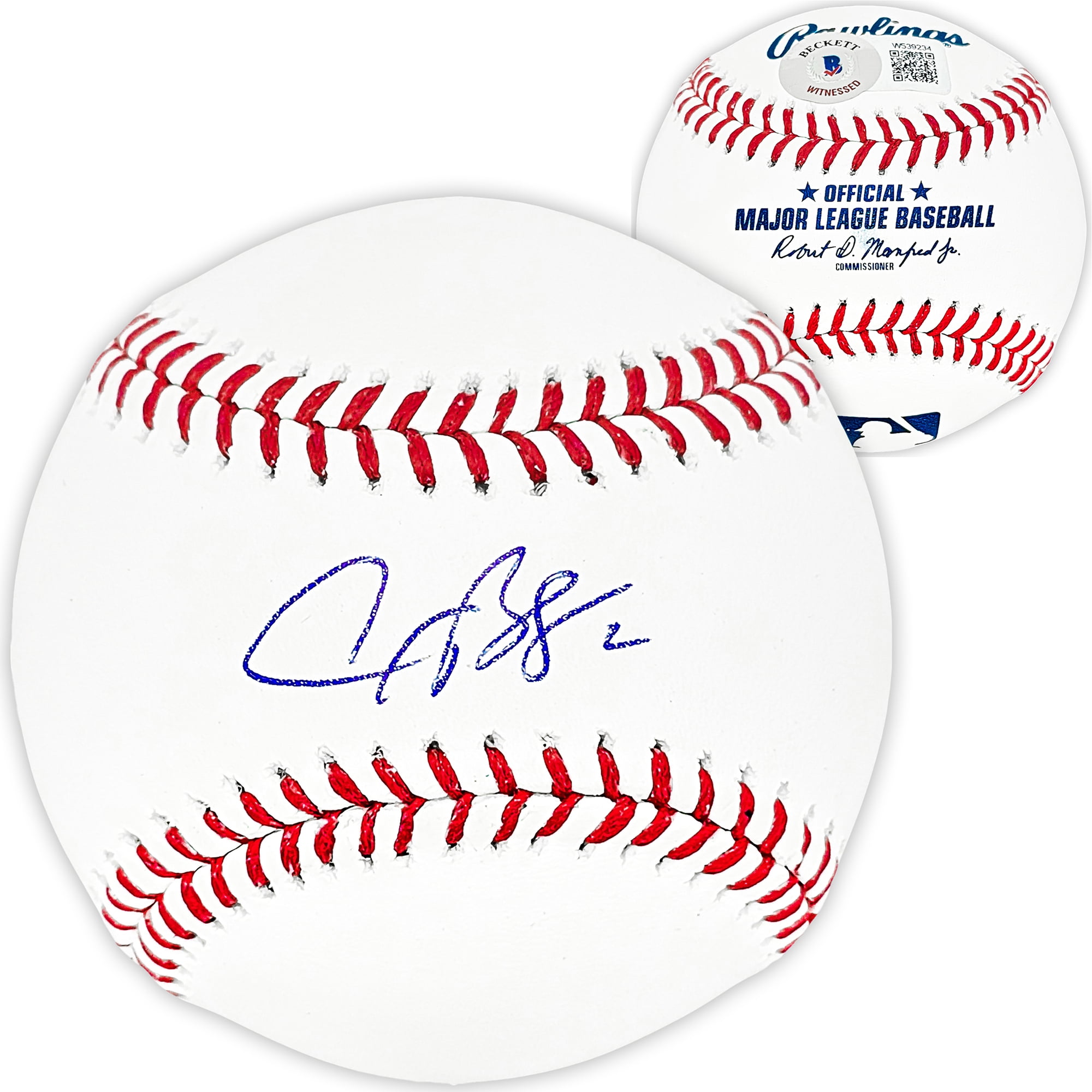 Alex Bregman Autographed Official MLB Baseball Houston Astros Beckett ...