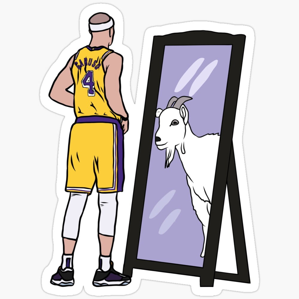 Alex Caruso Mirror Goat Sticker Phone Decal Water Bottle Stickers Car ...