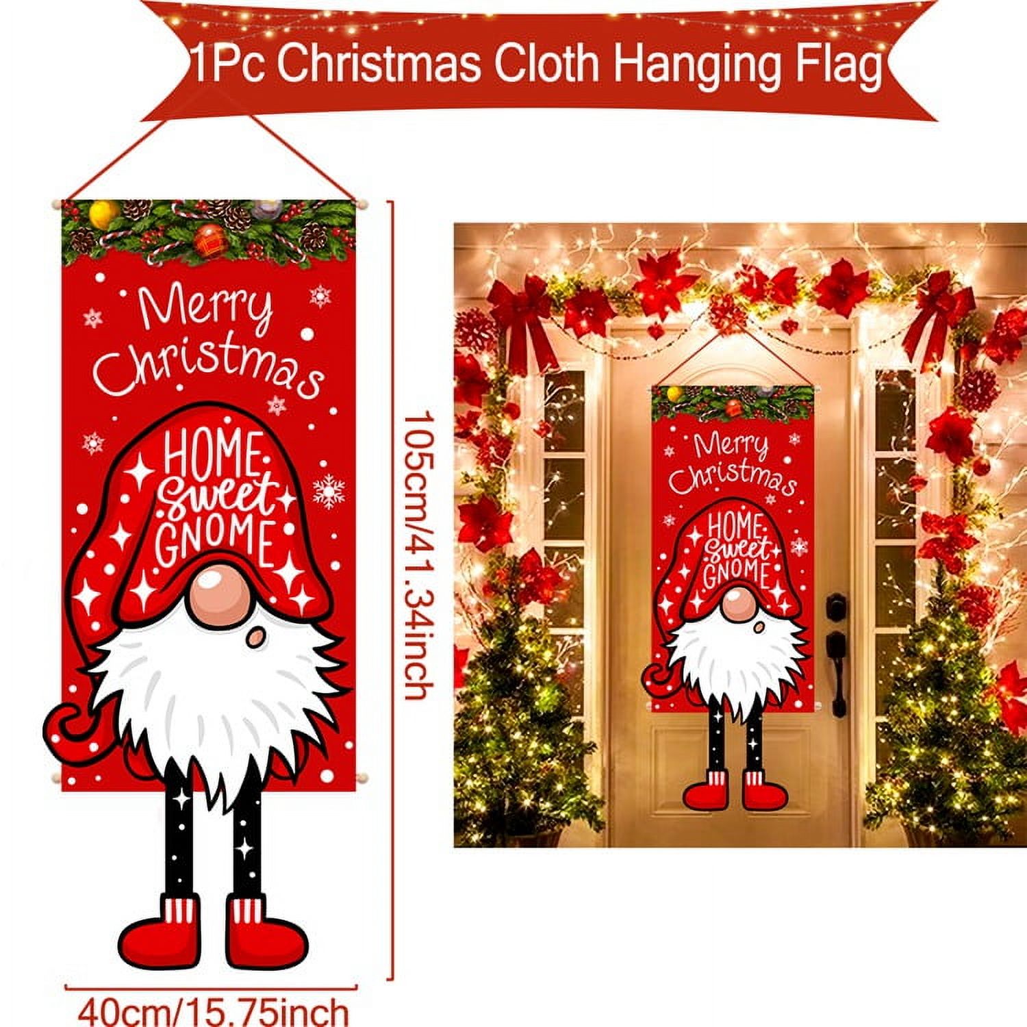 Alex Christmas Hanging Flag, Merry Christmas Decorations for Home, 2024 ...