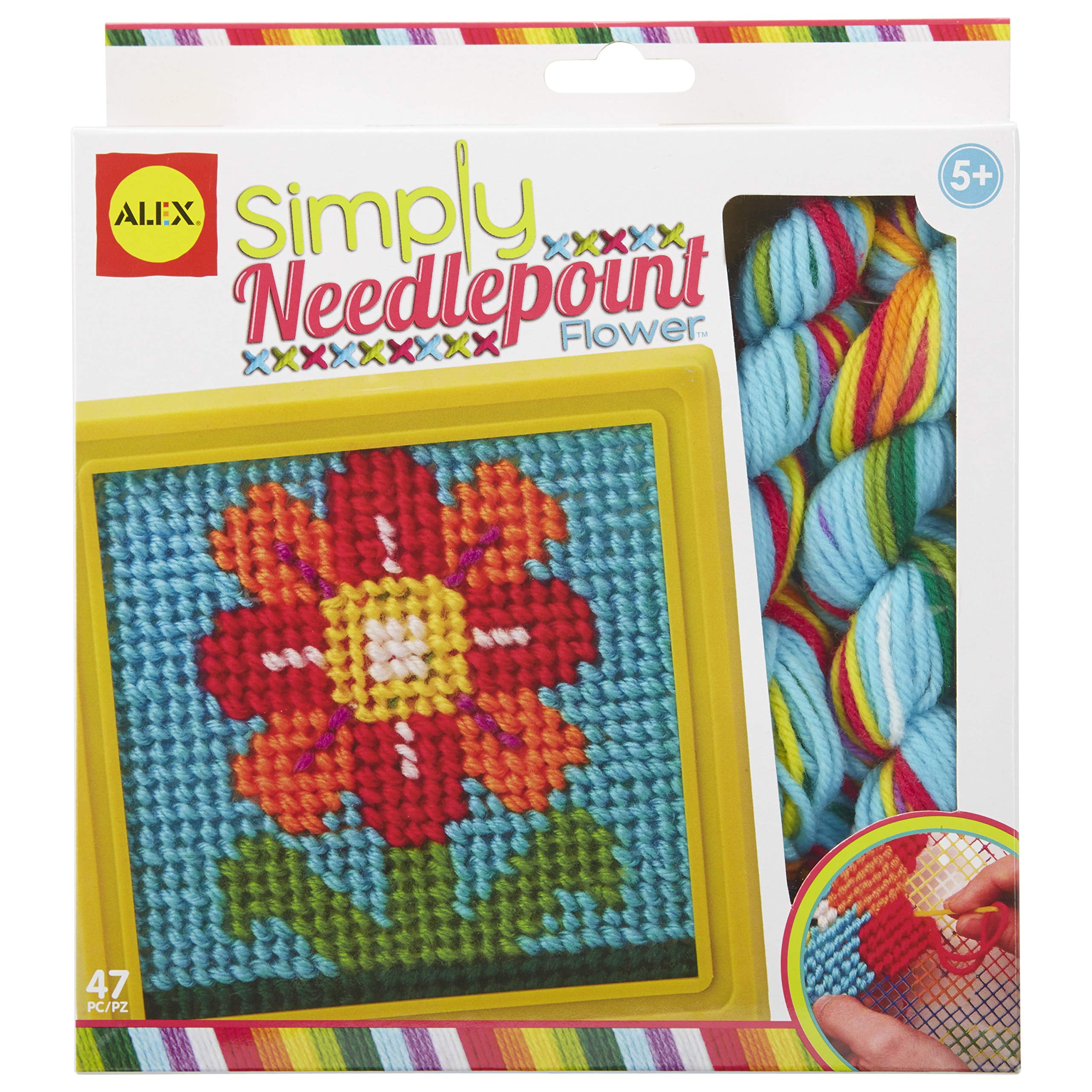 Alex Craft Simply Needlepoint Flower Kids Art and Craft Activity ...