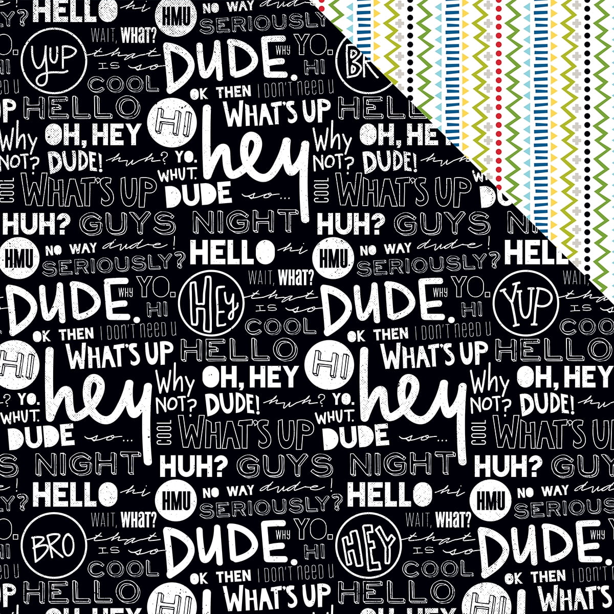 Alex Double-Sided Cardstock 12"X12"-Group Text - Walmart.com