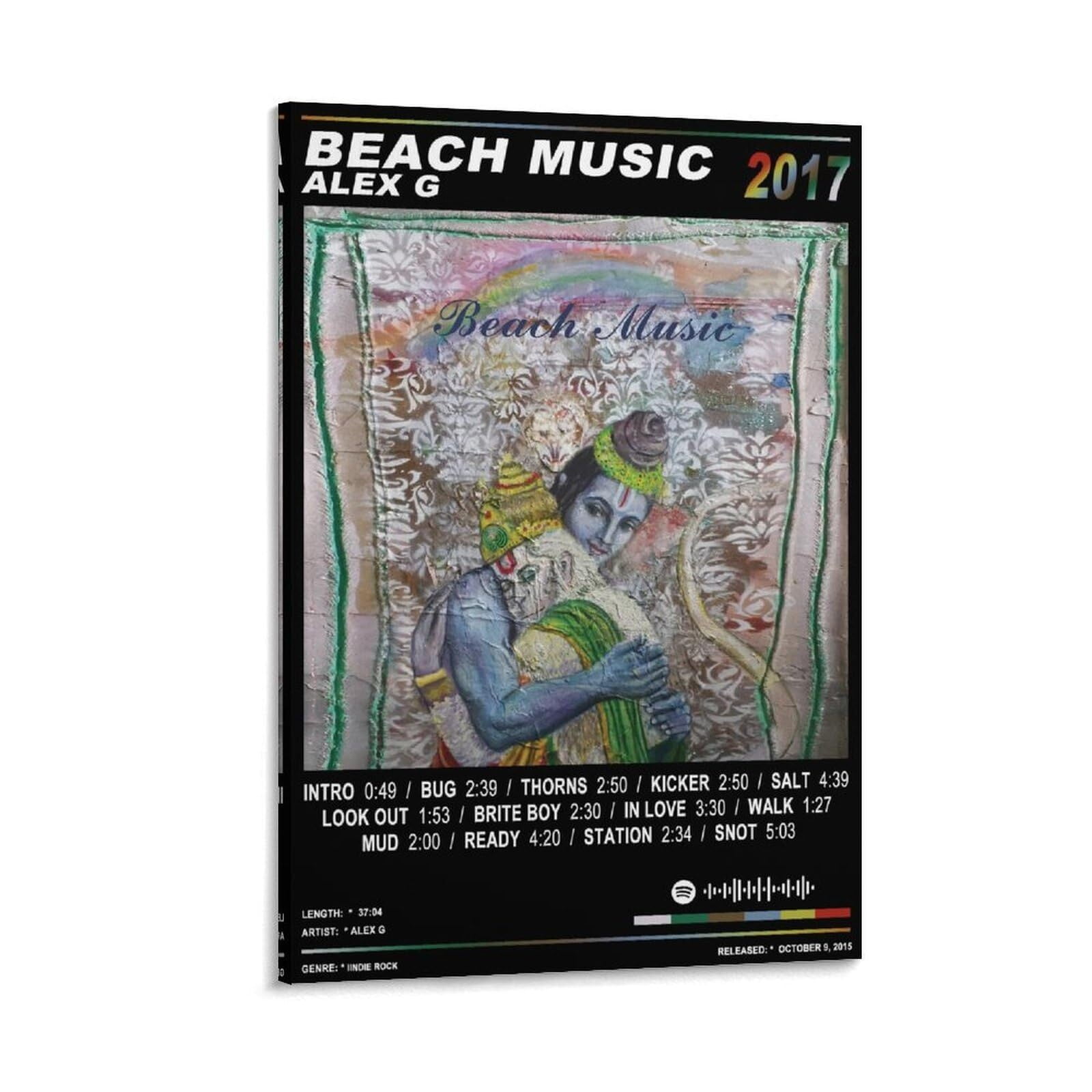 Alex G Posters Beach Music Album Cover Canvas Poster Bedroom Decoration ...