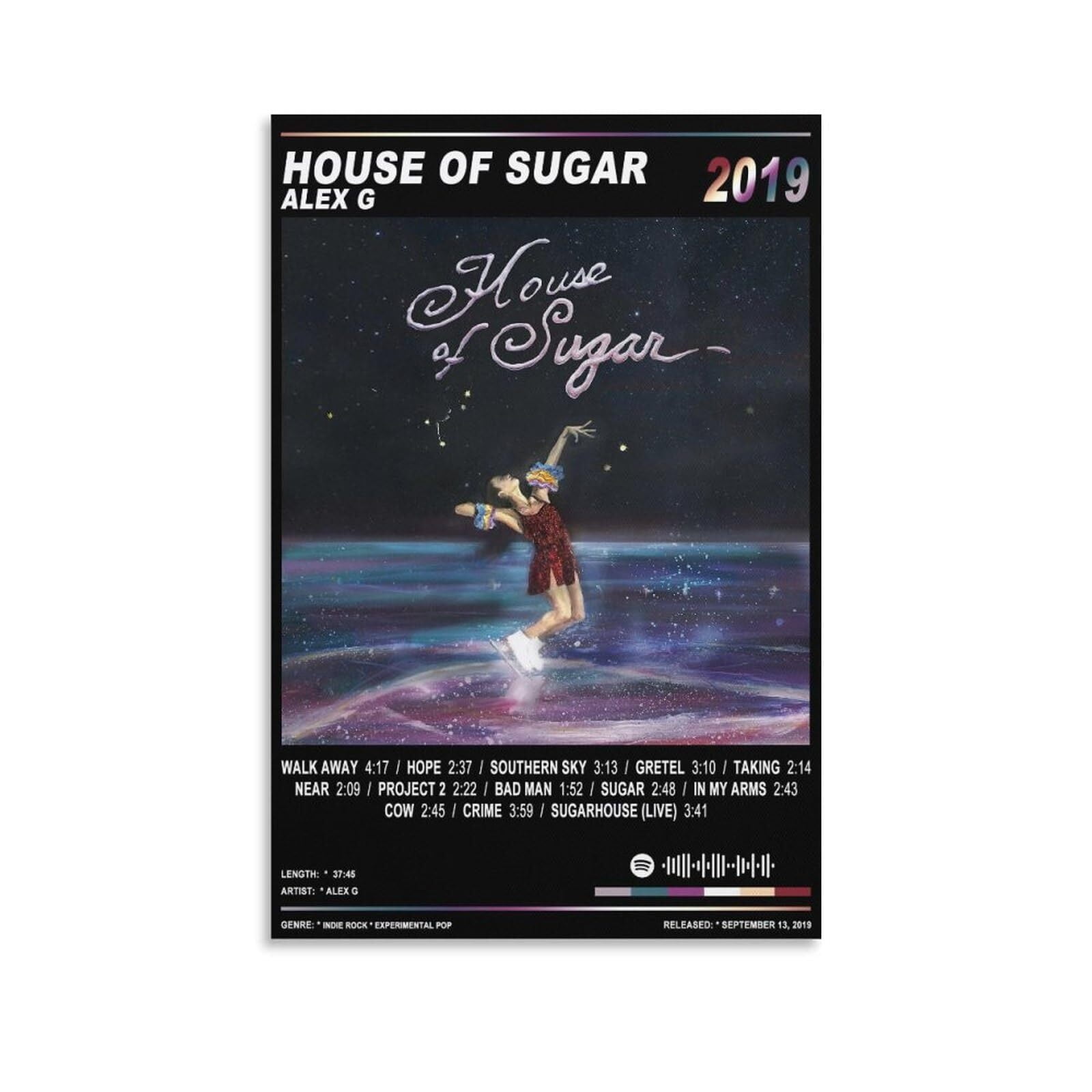 Alex G Posters House of Sugar Music Album Cover Canvas Poster Wall ...