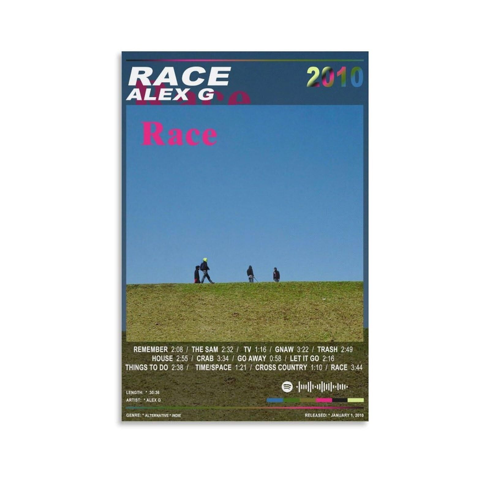 Alex G - Race Music Album Cover Canvas Poster Bedroom Decoration ...