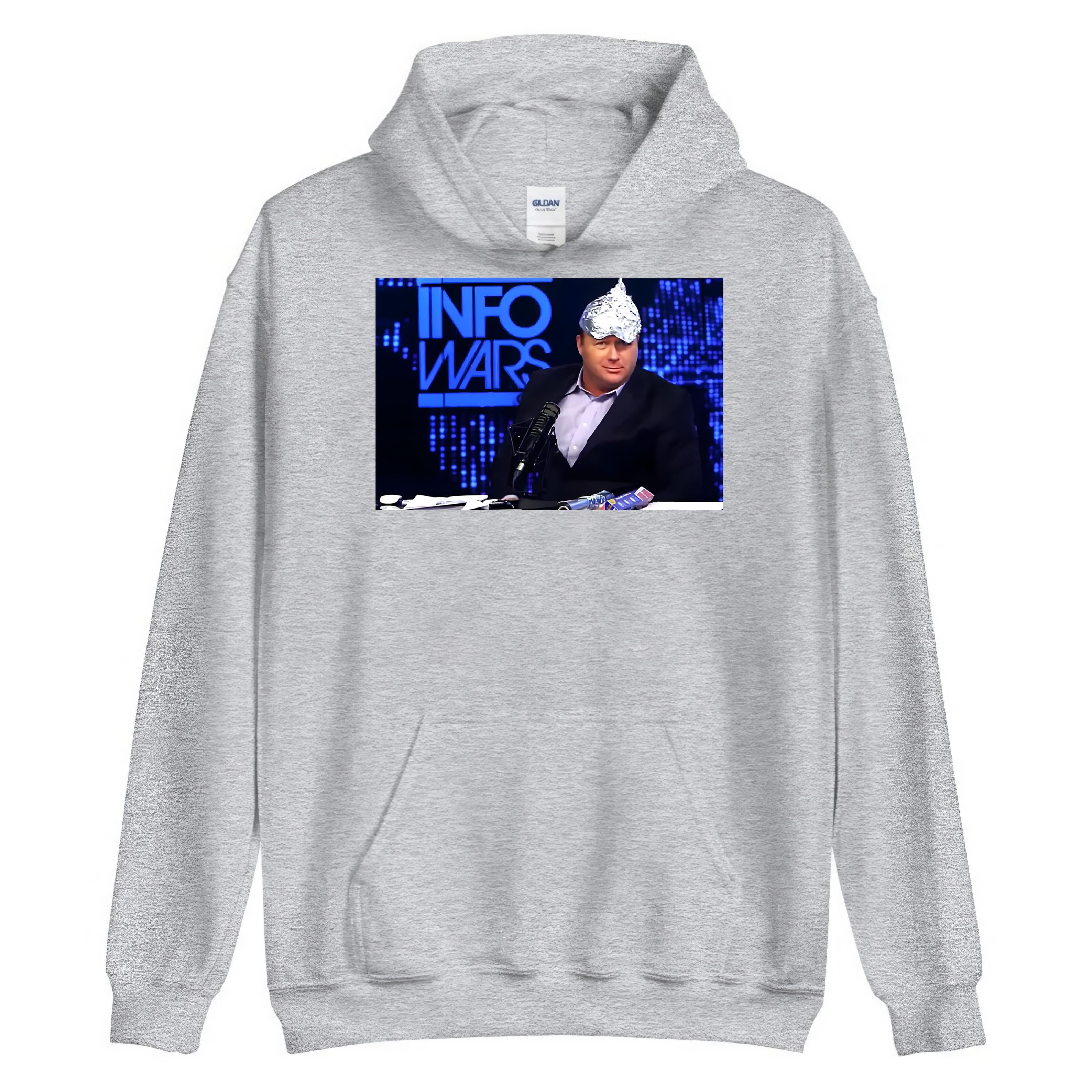 Alex Jones tin foil hat conspiracy infowars Unisex Short Sleeve Tee ...