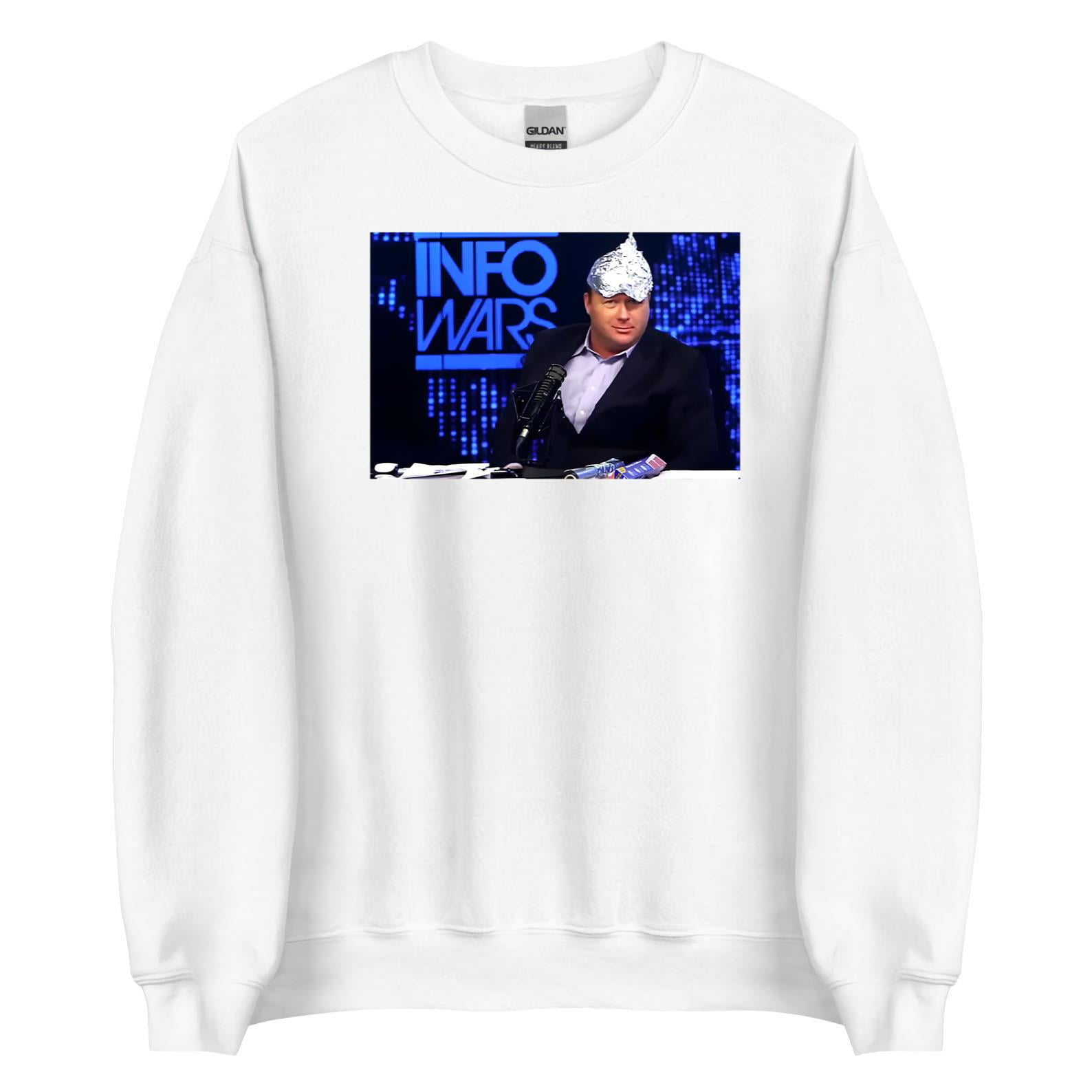 Alex Jones tin foil hat conspiracy infowars Unisex Short Sleeve Tee ...