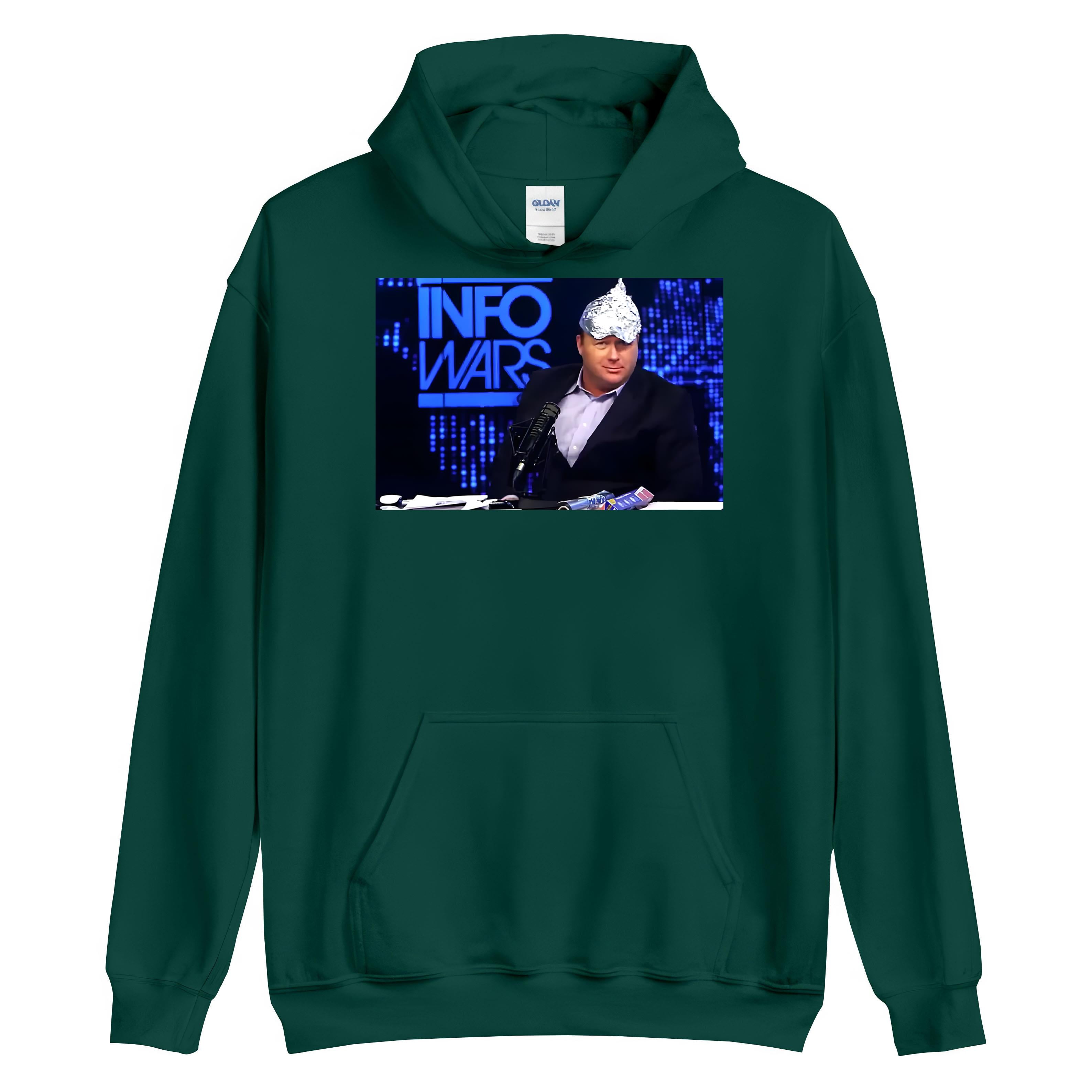 Alex Jones tin foil hat conspiracy infowars Unisex Short Sleeve Tee ...