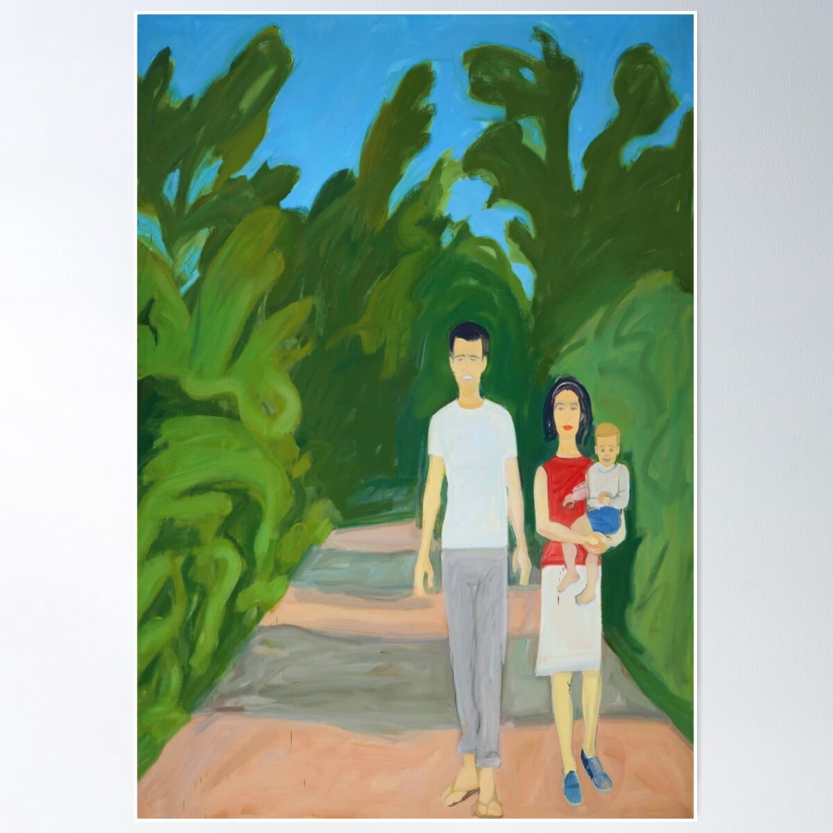 Alex Katz - Alex, Ada And Vincent (1961) Poster Wall Art, Modern Wall ...