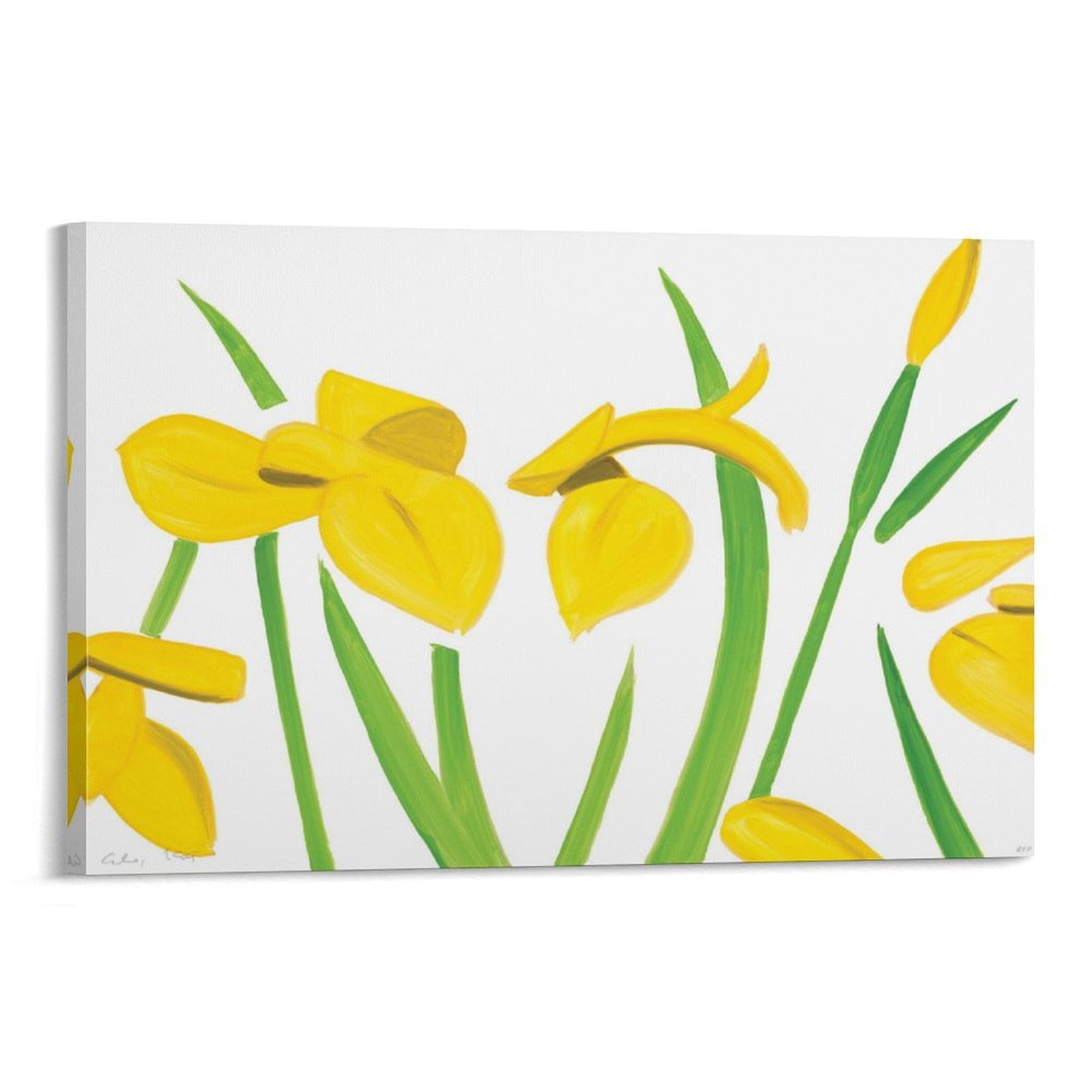 Alex Katz Was An American Painter《Yellow Flags on White》Abstract Art ...