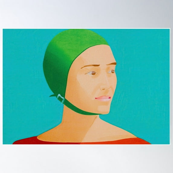 Alex Katz, The Green Cap Poster Wall Art, UNFRAMED PAPER POSTER, Home ...