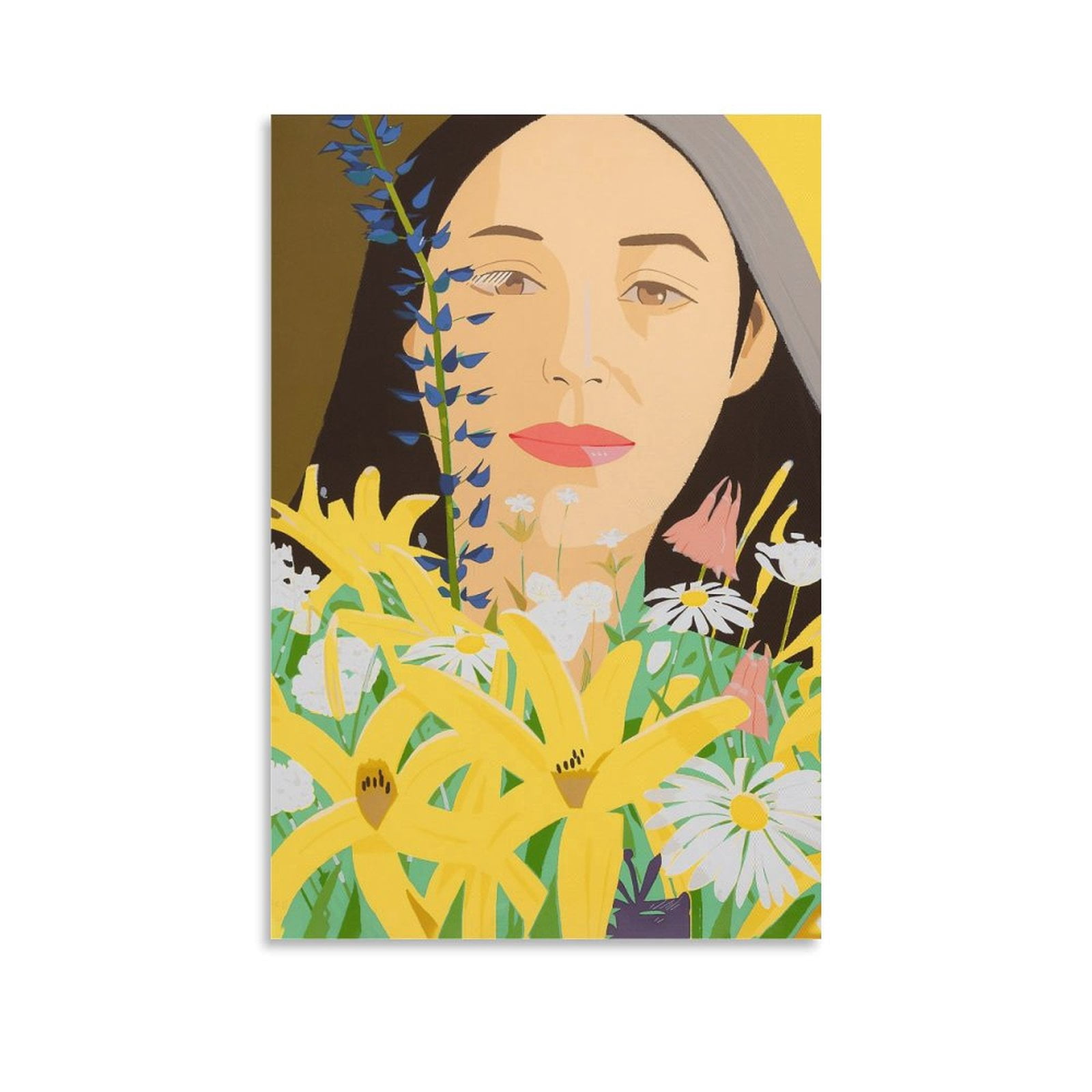 Alex Katz Unknown (12) Canvas Famous Paintings, Wall Art Posters ...