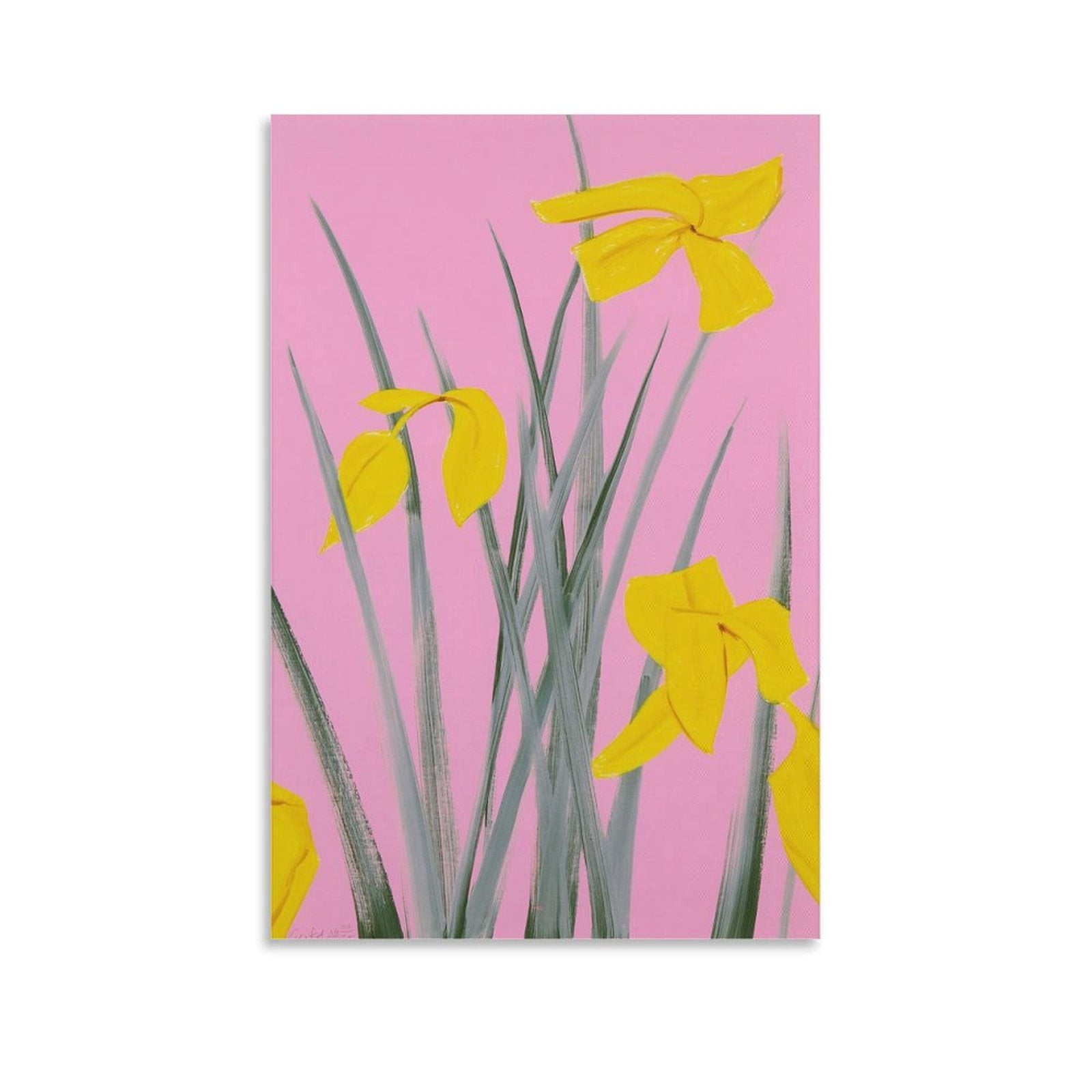 Alex Katz Yellow Flags 3 Canvas Famous Paintings, Wall Art Posters ...