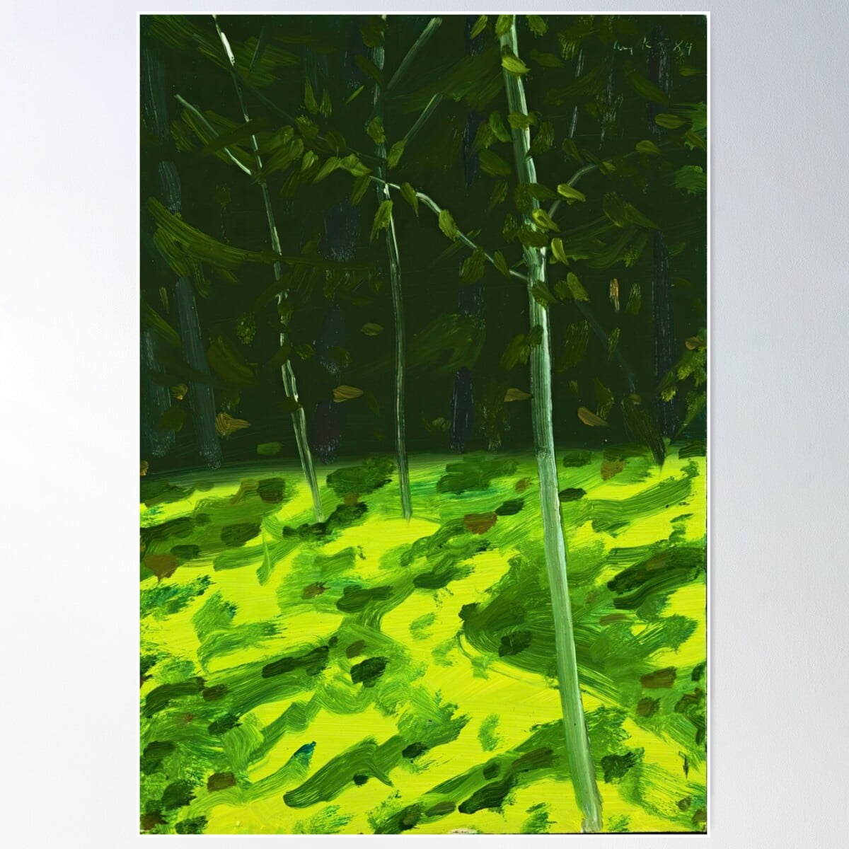 Alex Katz - Young Trees (1989) Poster Wall Art, Modern Wall Decor For ...