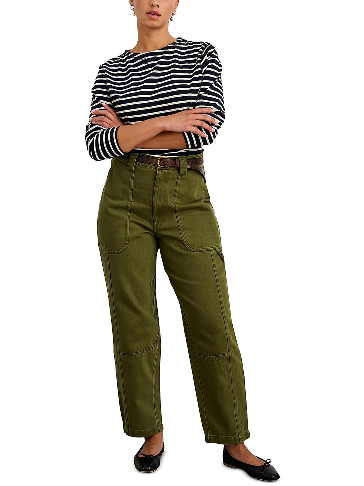 Alex Mill Womens Pheobe Straight Leg Utility Cargo Pants - Walmart.com