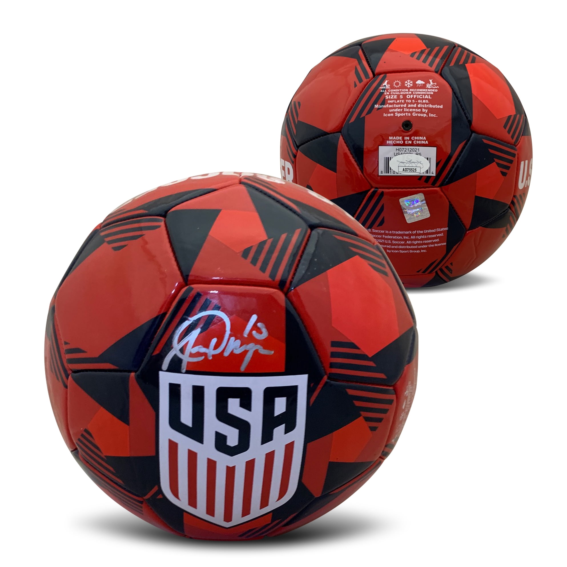 Alex Morgan Autographed USA Women's National Team USWNT Signed Soccer ...