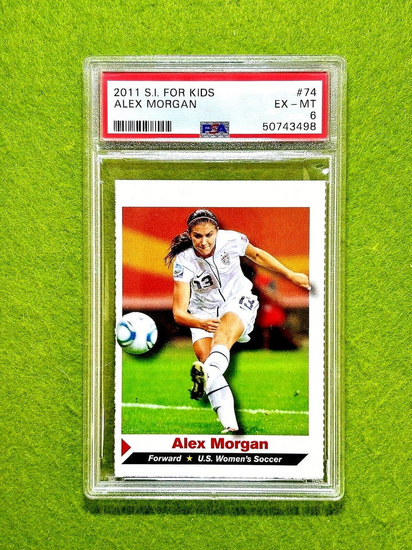 Alex Morgan ROOKIE CARD PSA 6 GRADED CARD JERSEY #13 USA 2011 Sports ...