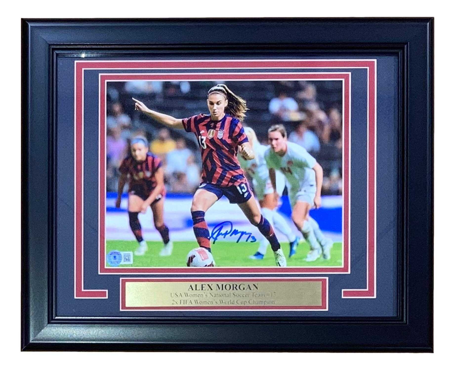 Alex Morgan Signed Framed 8x10 USA Women's Soccer Photo BAS ITP ...