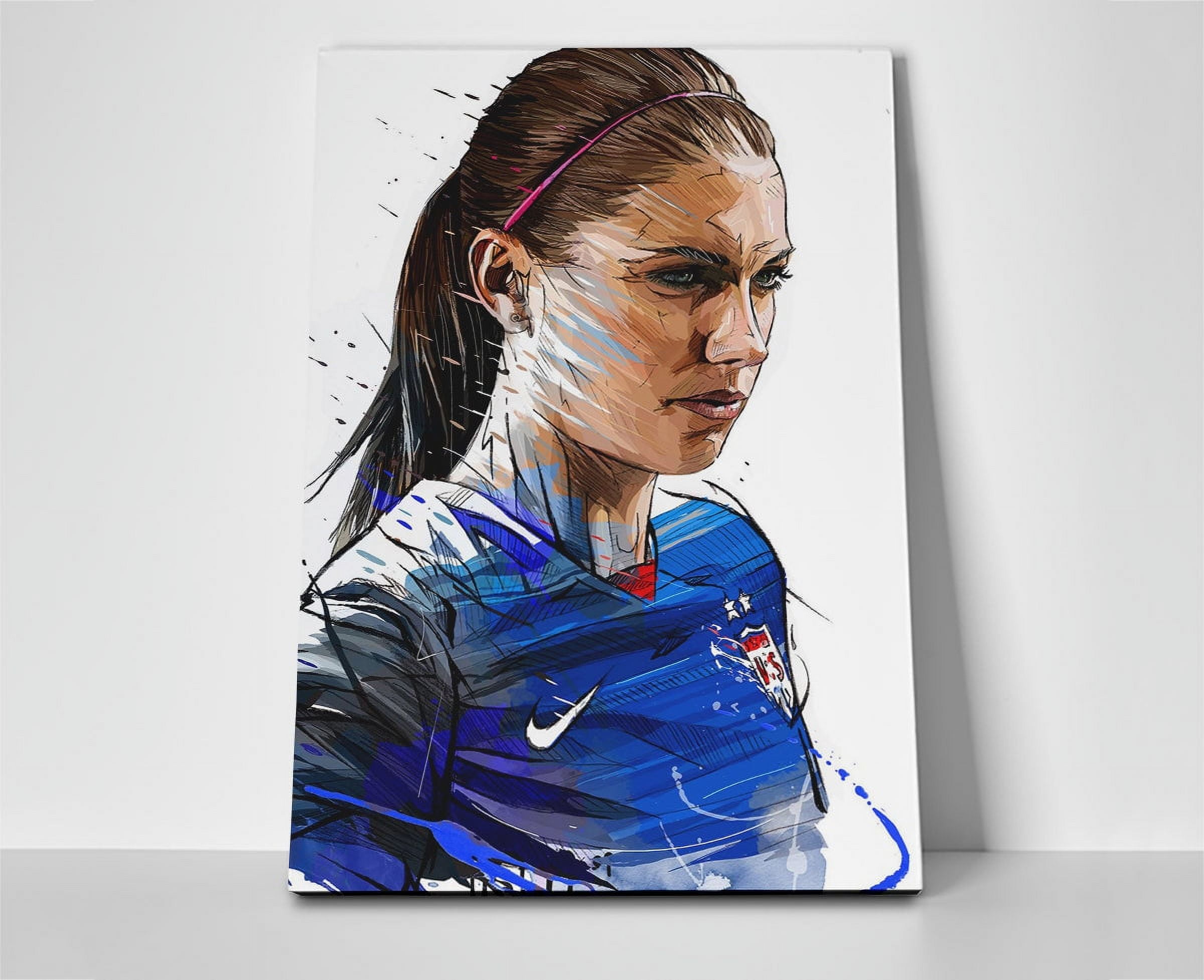 Alex Morgan Soccer Poster or Wrapped Canvas - Walmart.com