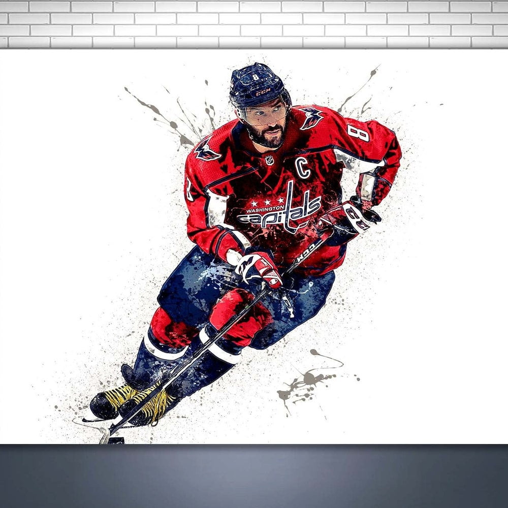 Alex Ovechkin Poster, Washington Capitals, sport poster, Man Cave, Kids ...